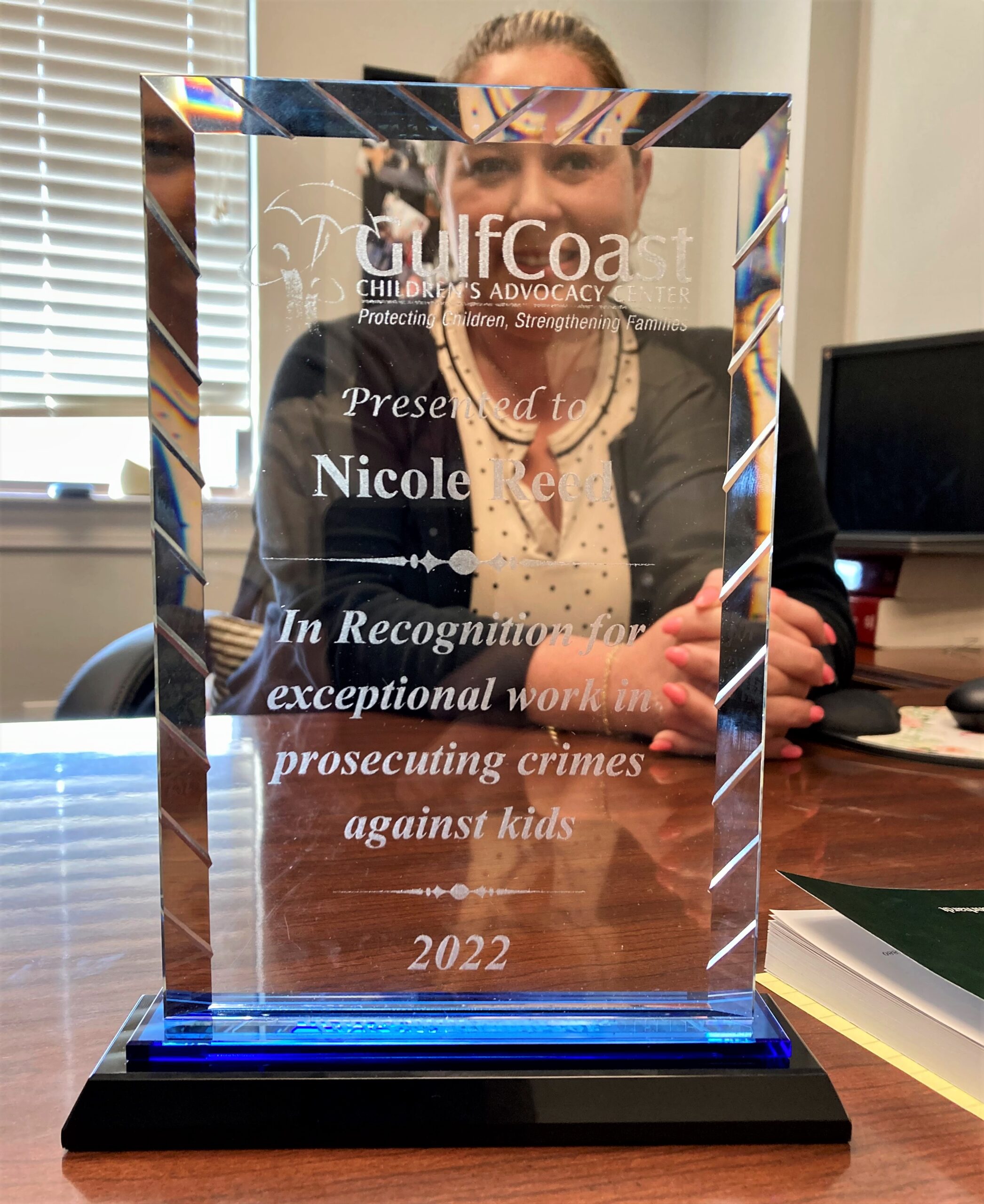 ASA Nicole Reed honored for work with child abuse victims - Larry ...