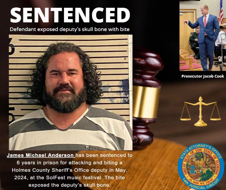 Man who bit deputy’s head down to the skull sentenced to 6 years in ...