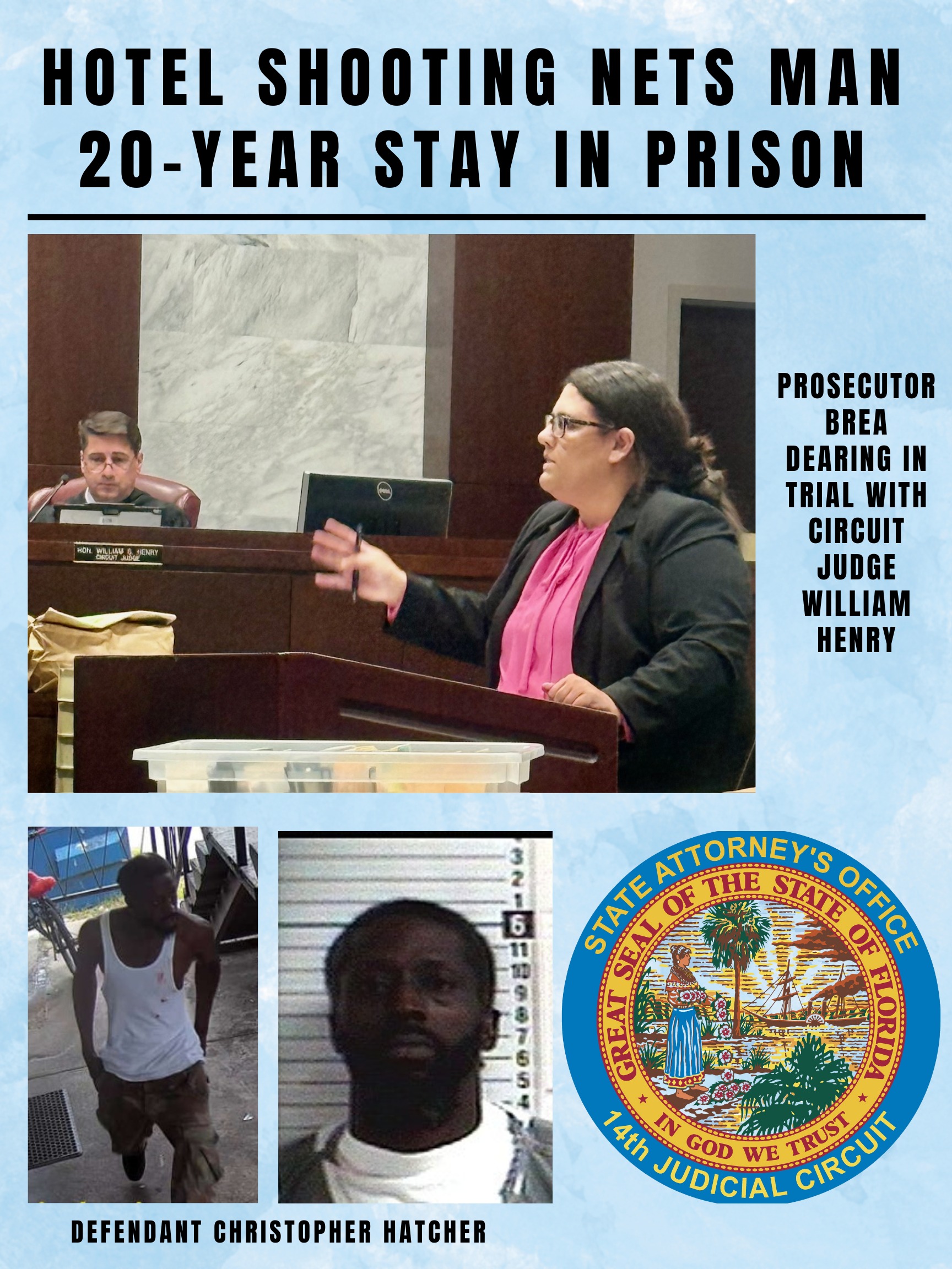 Hotel shooting earns convicted felon 20-year stay in prison Larry ...