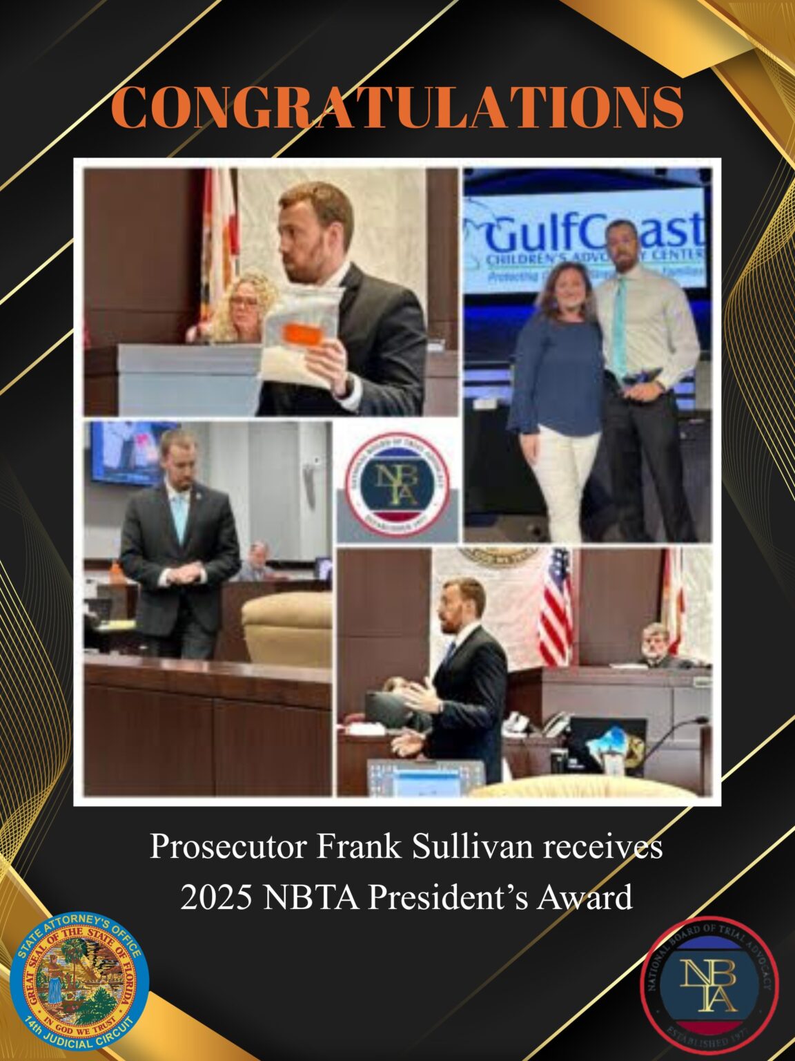 Prosecutor Frank Sullivan receives national advocacy award - Larry ...